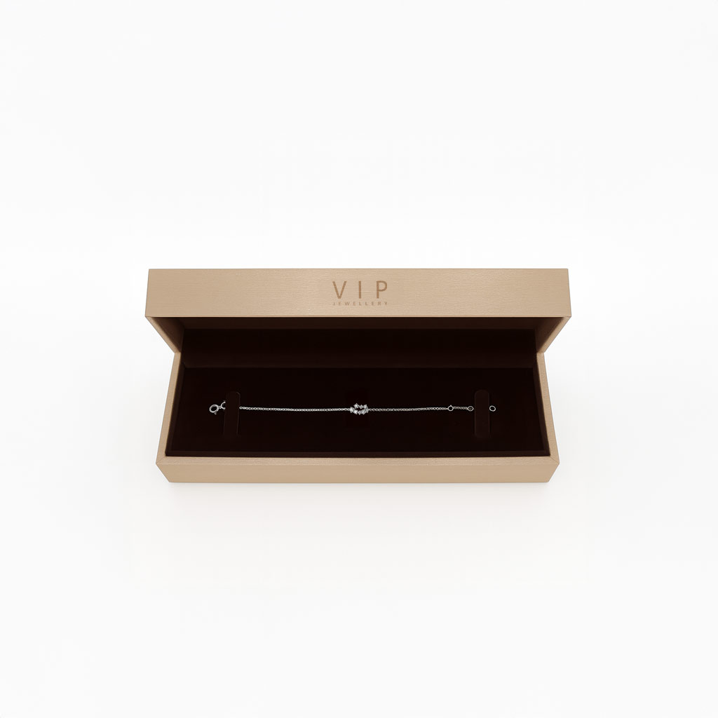 White Gold Refined Elegance Bracelet - VIP Jewelry APP