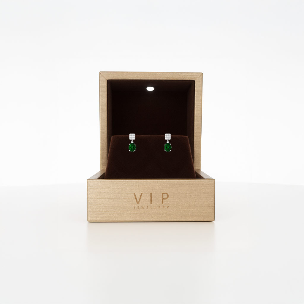 White Gold Diamond Earrings - VIP Jewelry APP